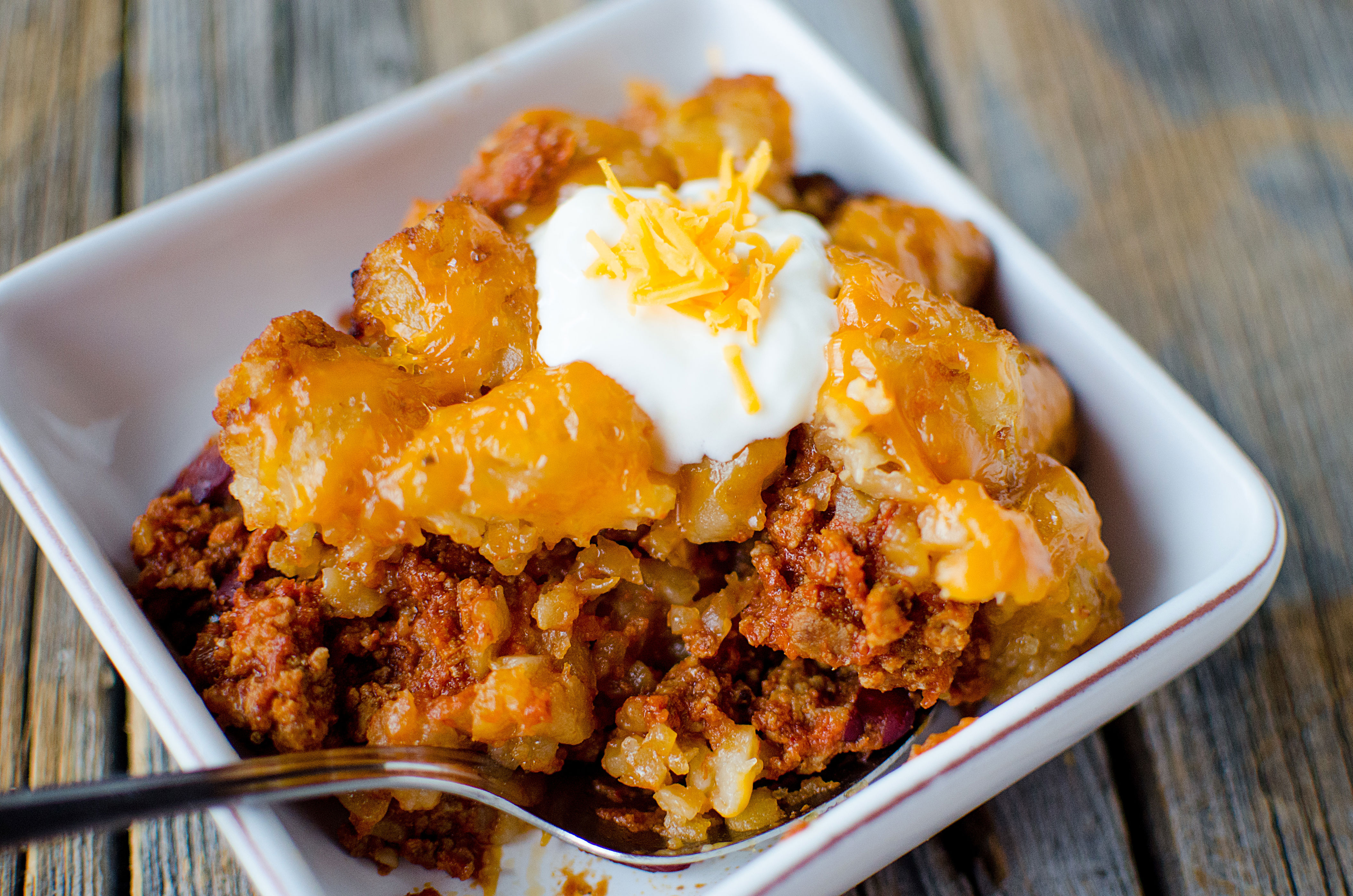 Crockpot Sloppy Joe Tater Tot Casserole Recipe