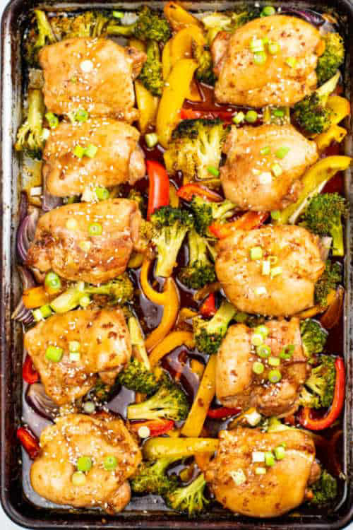 Sheet Pan Teriyaki Chicken and Vegetables