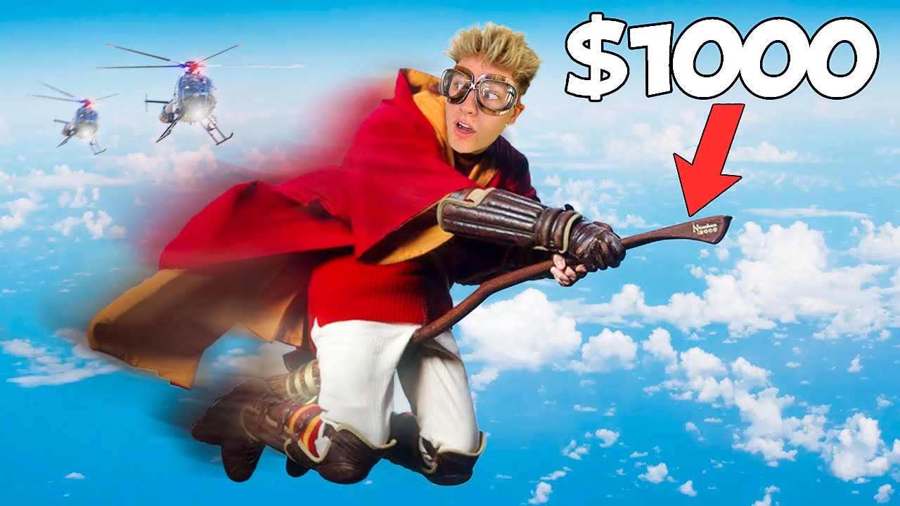 Creator experiences a flight on a real Harry Potter inspired broomstick