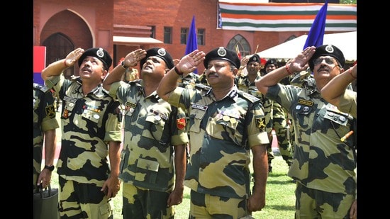 350-foot high BSF flag installed in Attari