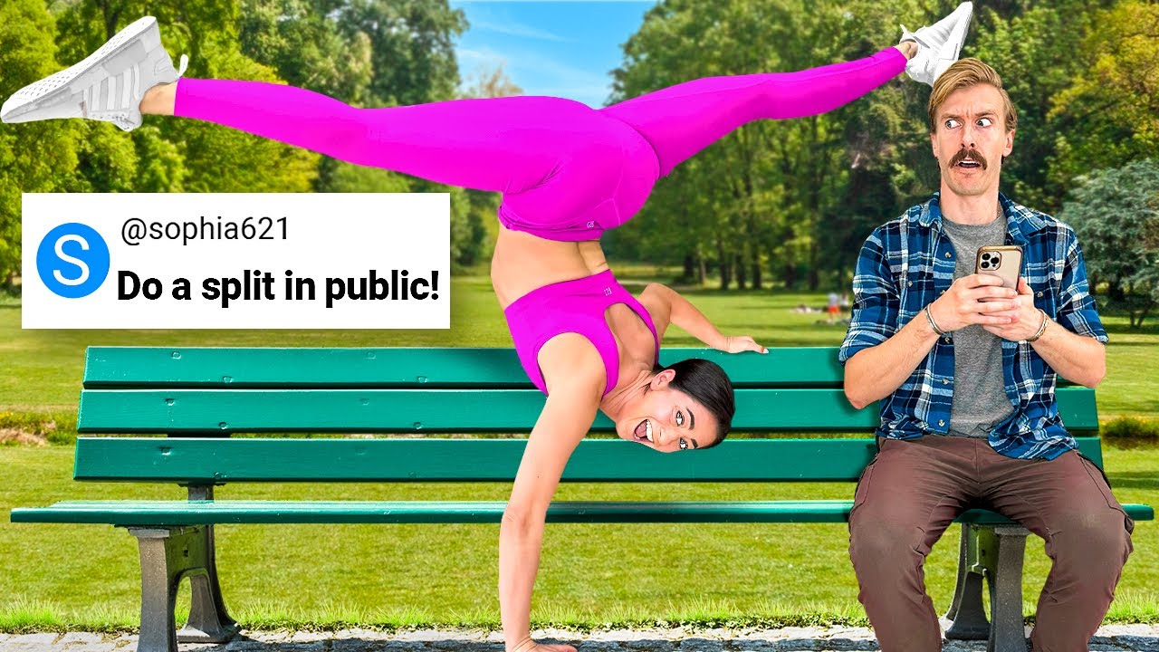 Trying 100 Gymnastics Dares in One Hour