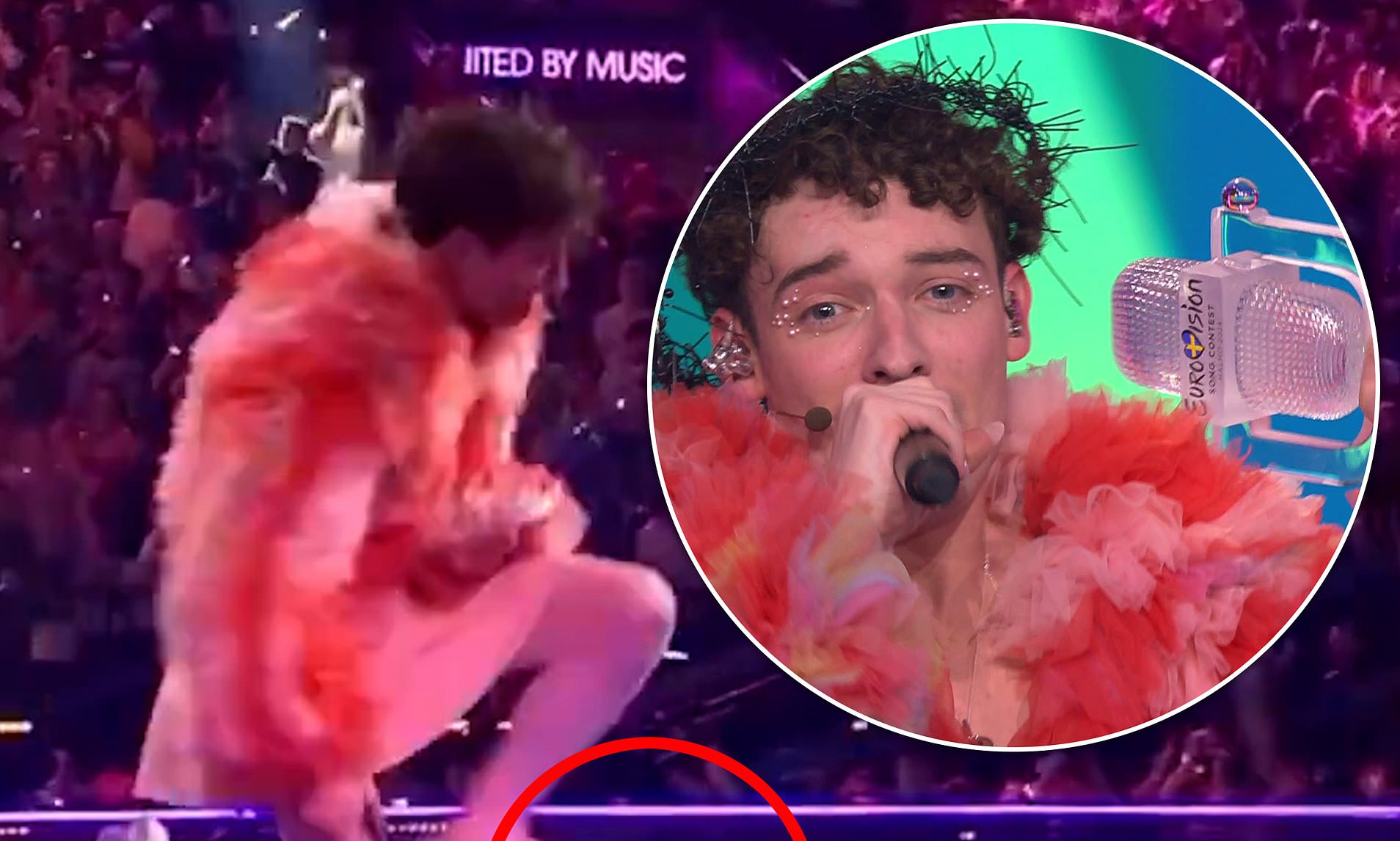 Switzerland's Nemo breaks Eurovision trophy just minutes after winning