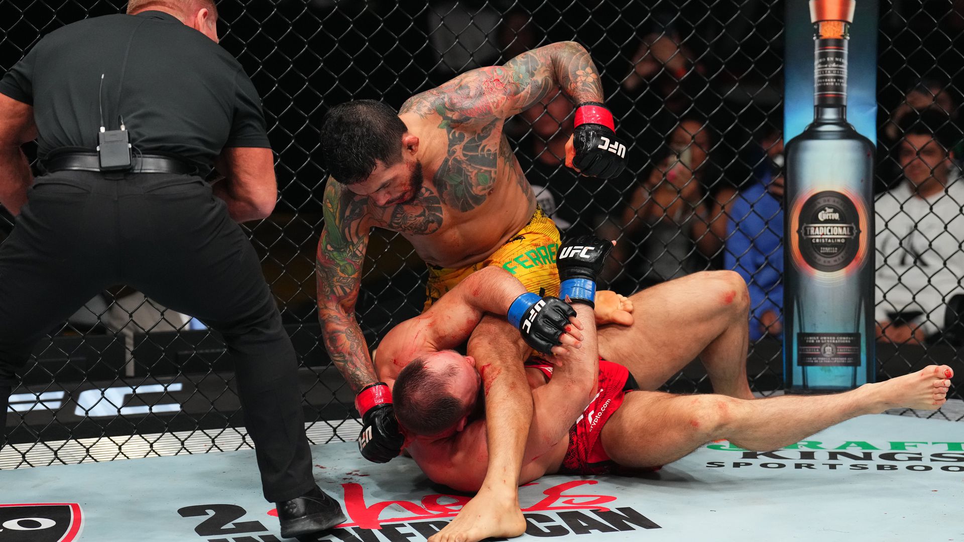 UFC St. Louis video: Diego Ferreira storms back to stop Mateusz Rebecki ...