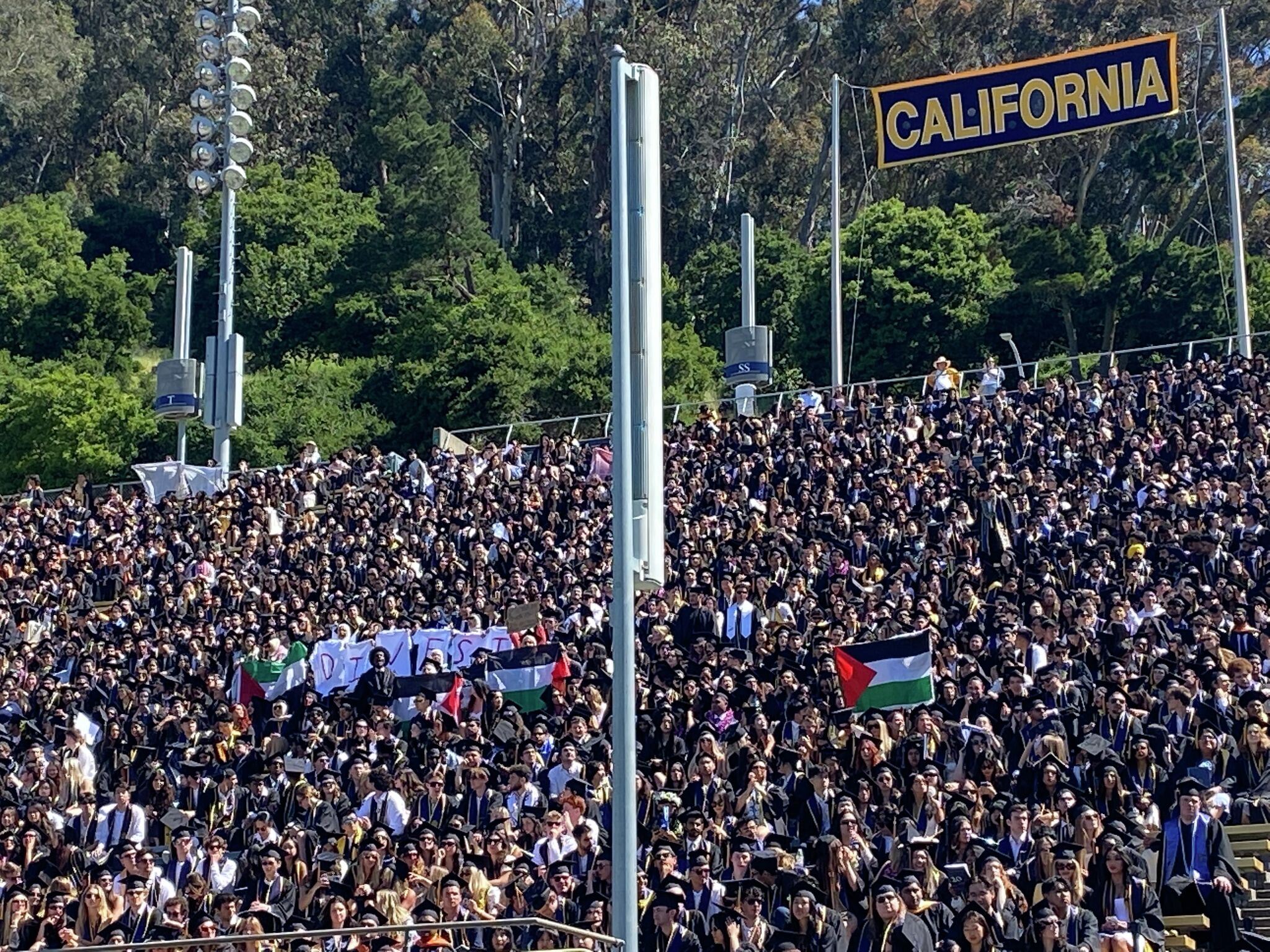 UC Berkeley graduation halted as hundreds join pro-Palestine protest