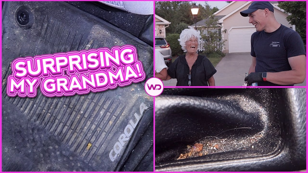 Surprising Grandma by Restoring Her Filthy Car Inside & Out