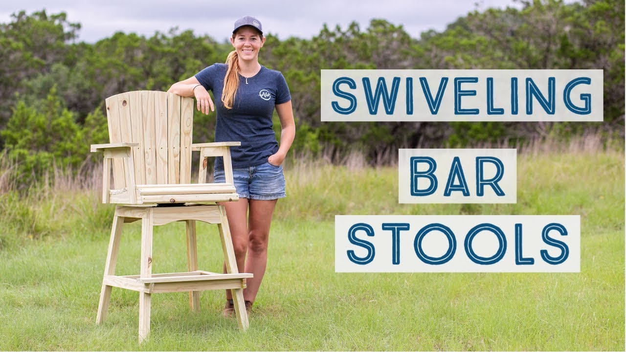 Make Swiveling Adirondack Barstools at Home