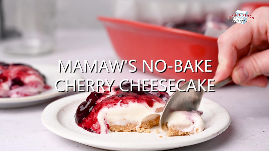 Mamaw's no-bake cherry cheesecake