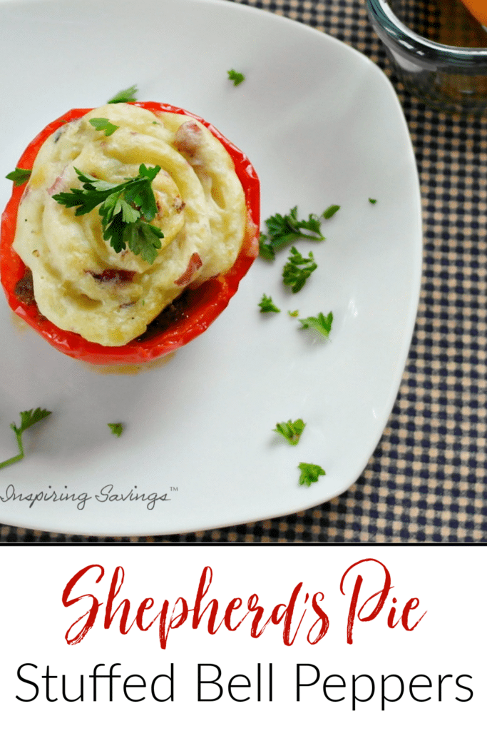 Easy Shepherd's Pie Stuffed Bell Peppers