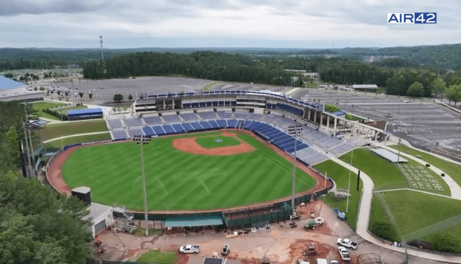 Growing LSU tailgate welcomes all SEC fans at baseball tournament