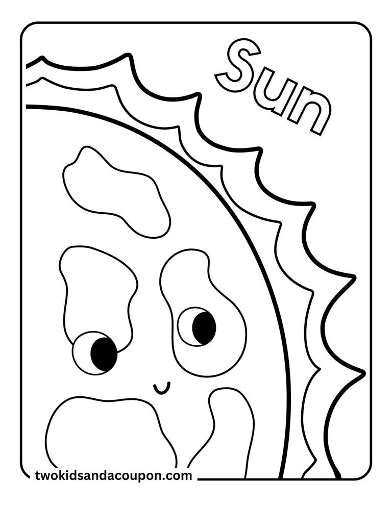Free printable planet coloring pages