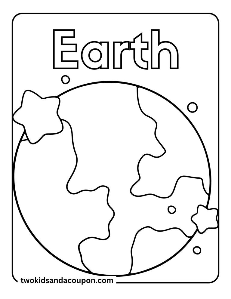 Free Printable Planet Coloring Pages