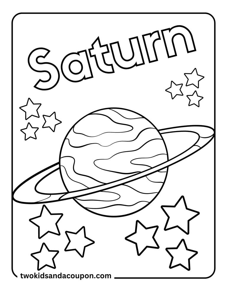 Free Printable Planet Coloring Pages