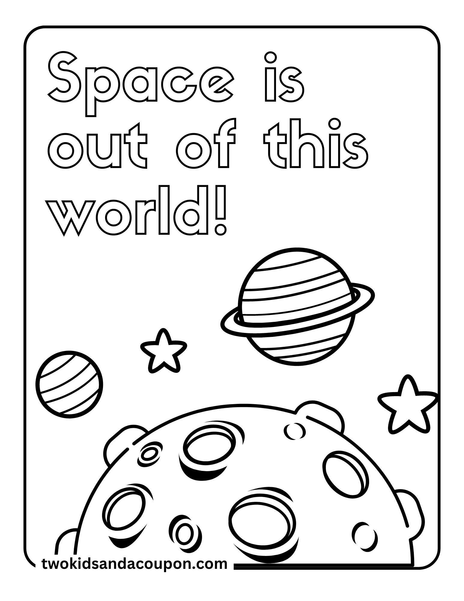 Free Printable Planet Coloring Pages