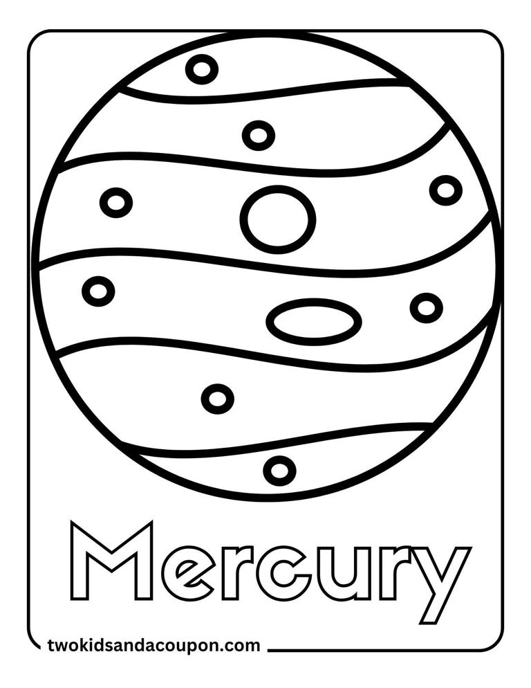 Free Printable Planet Coloring Pages