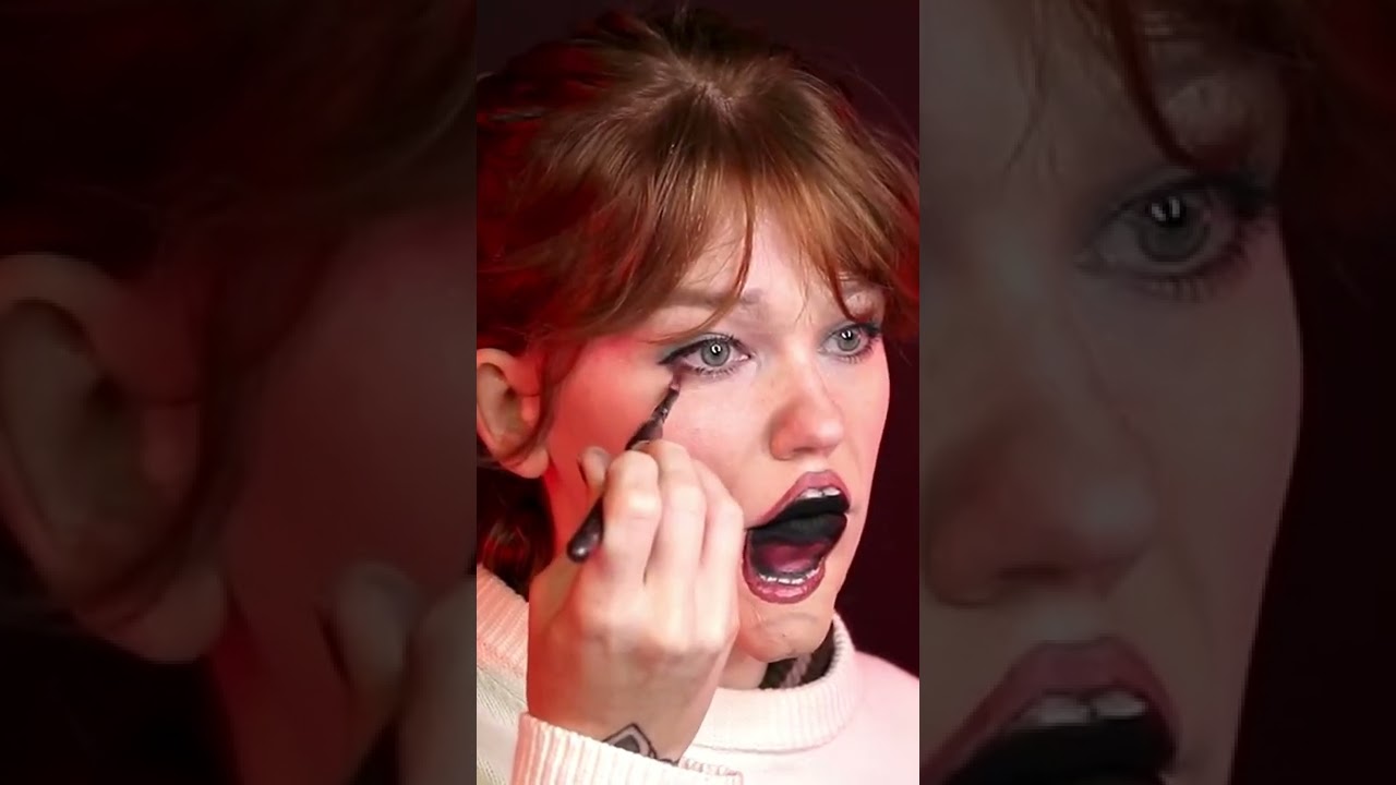 Halloween makeup brings Chrissy from Stranger Things to life