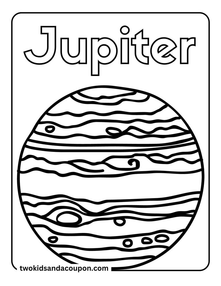 Free Printable Planet Coloring Pages