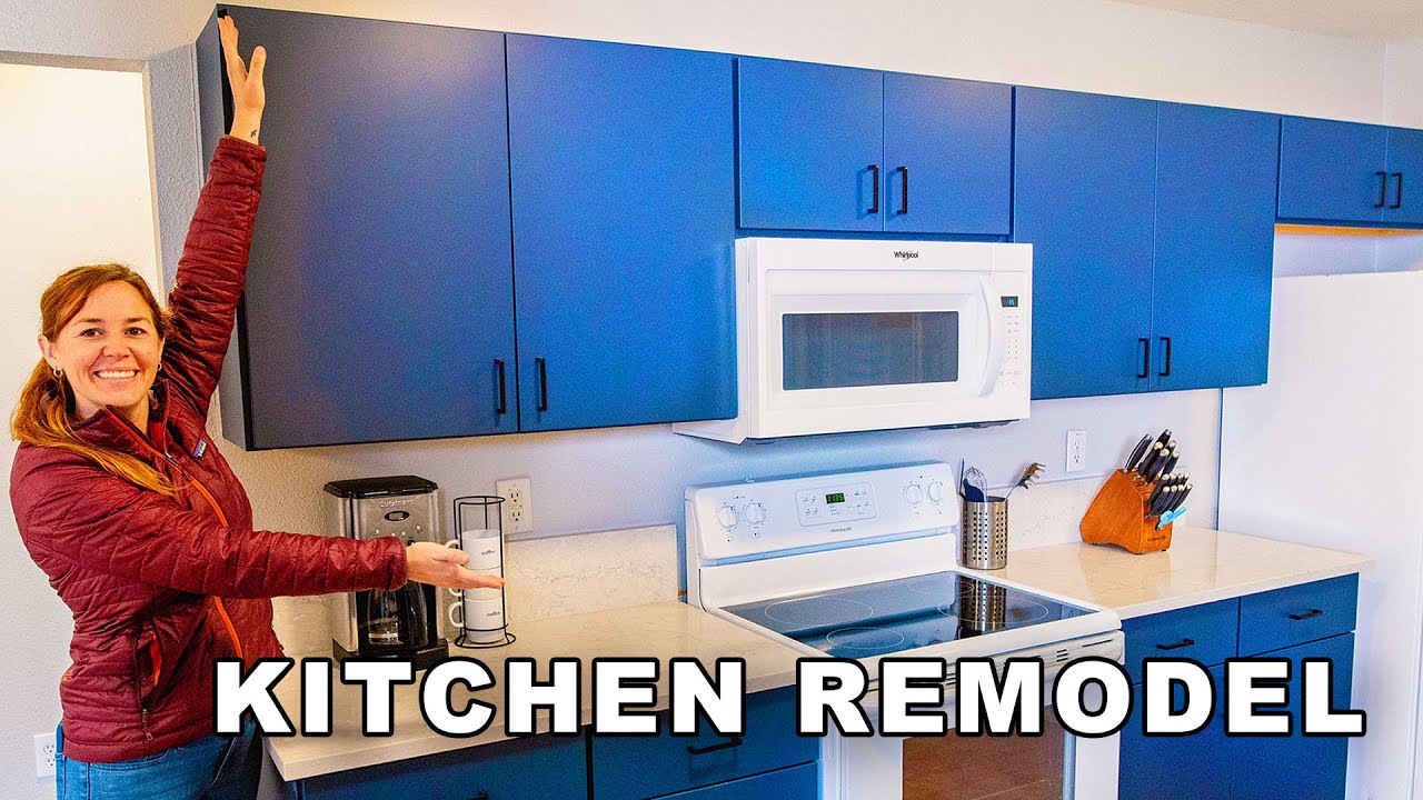 Reface kitchen cabinets for an easy kitchen remodel