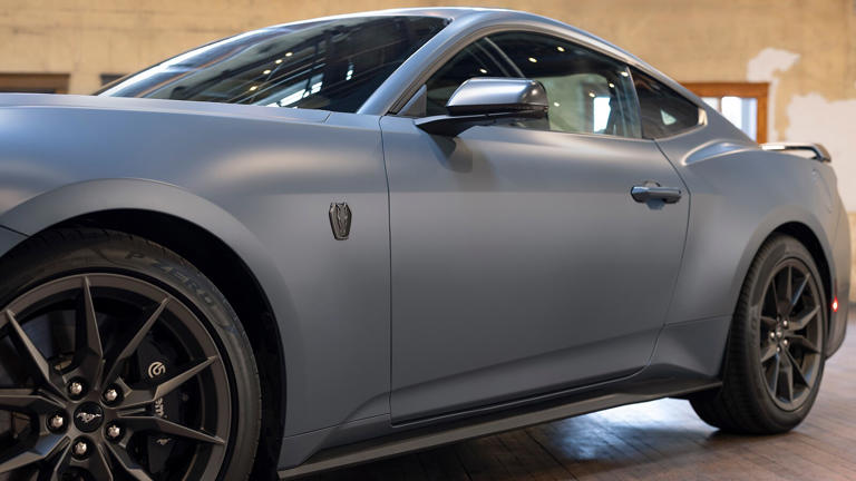 Satin Stang! 2024 Ford Mustang Gets New Factory Matte Paint Film, Here ...