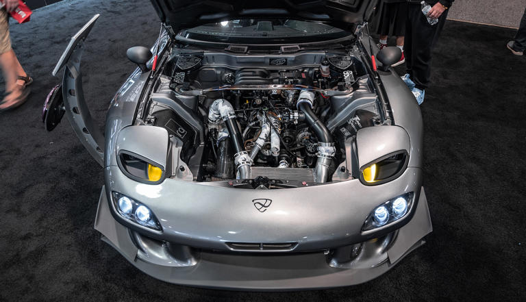 This Stealthy Mazda RX-7 From SEMA 2023 Deserves a Much Closer Look