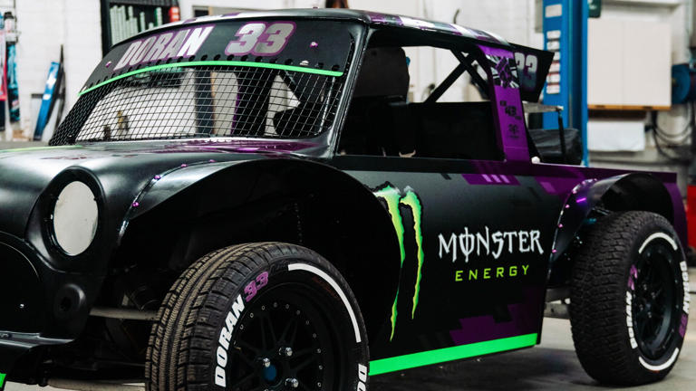 Liam Doran’s Custom Autograss Austin Mini Truck Is as Wild as the Owner