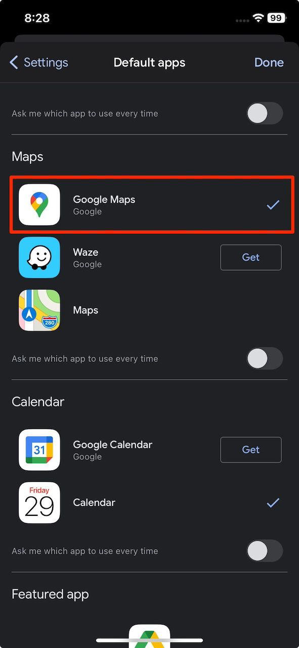How to make Google Maps the default navigation app on your iPhone