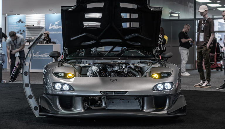 This Stealthy Mazda RX-7 From SEMA 2023 Deserves a Much Closer Look