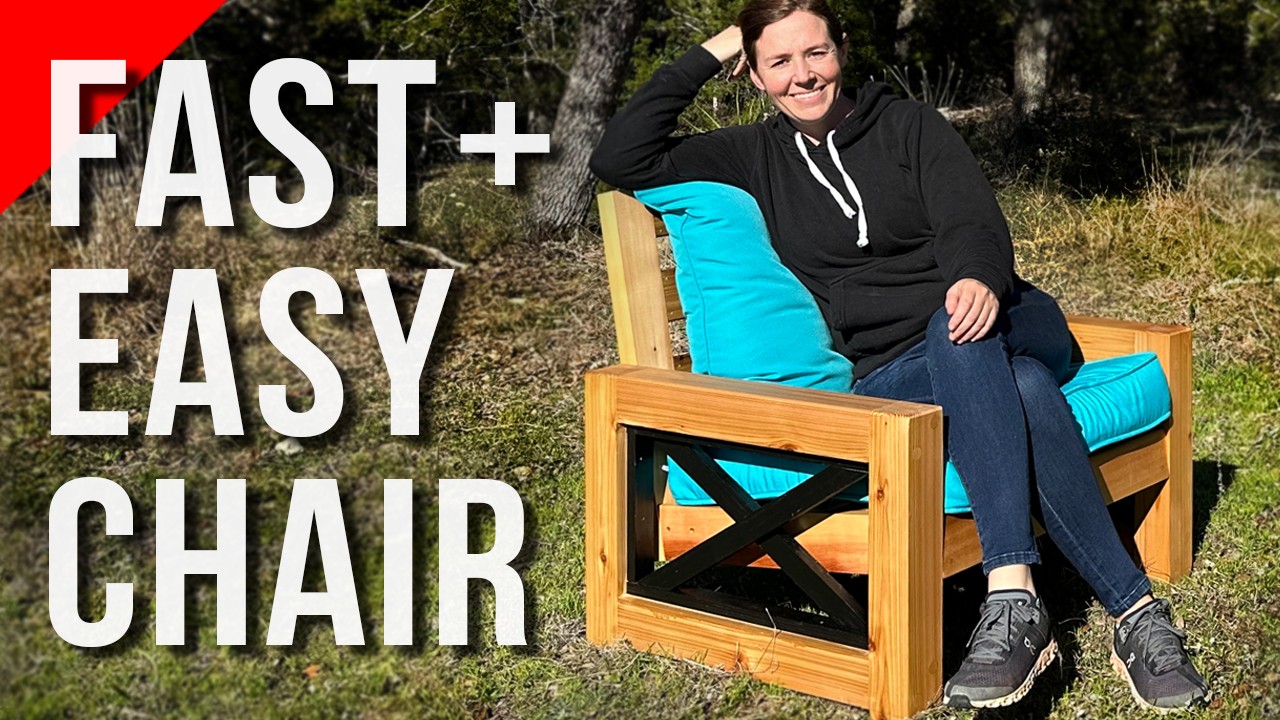 Build a modern chair for indoors with easy DIY steps