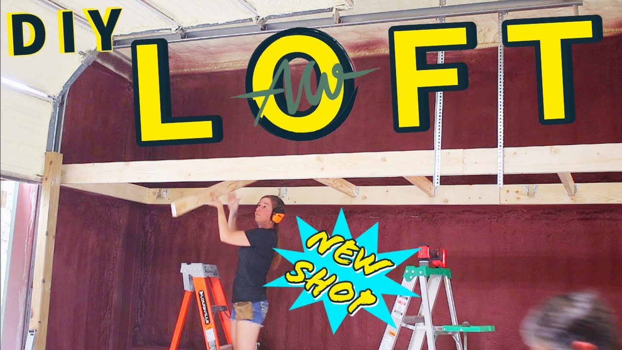 Build a storage shelf for garage or workshop easily