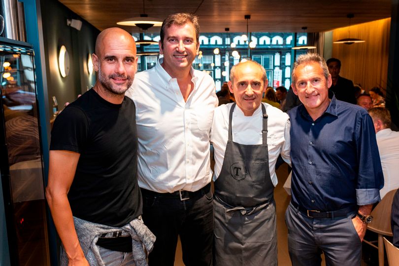 Pep Guardiola given cheering message from his Manchester restaurant chef