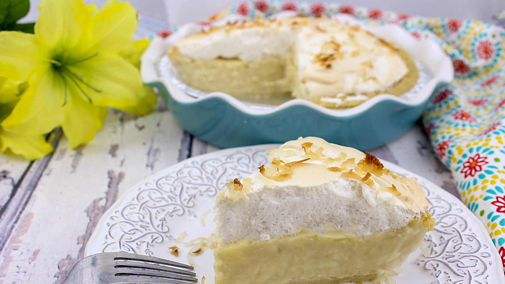 This Easy Coconut Pie Recipe Is Incredible - Double Coconut Cream Pie