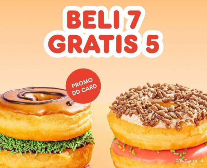 Promo Khusus Hari Senin! Beli 7 Gratis 5 Donat dari Dunkin Donuts Promo Khusus Hari Senin! Beli 7 Gratis 5 Donat dari Dunkin Donuts