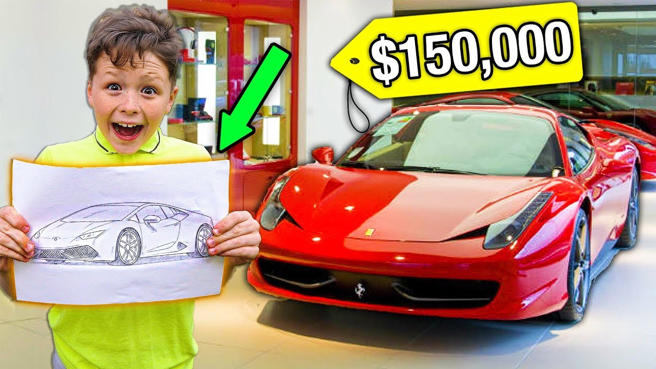 Whatever you draw I'll buy challenge with little brother