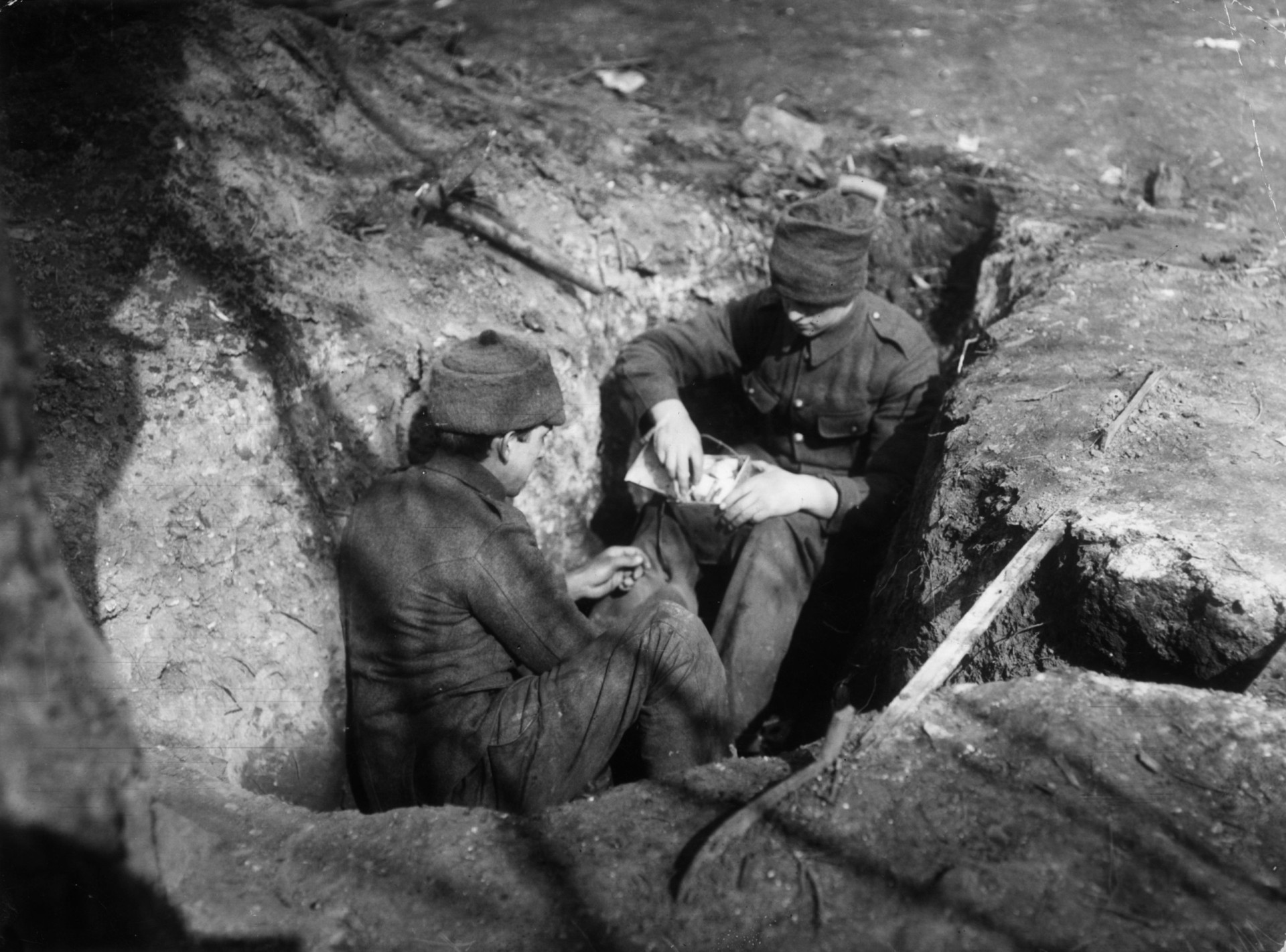 What was trench life like during the First World War?