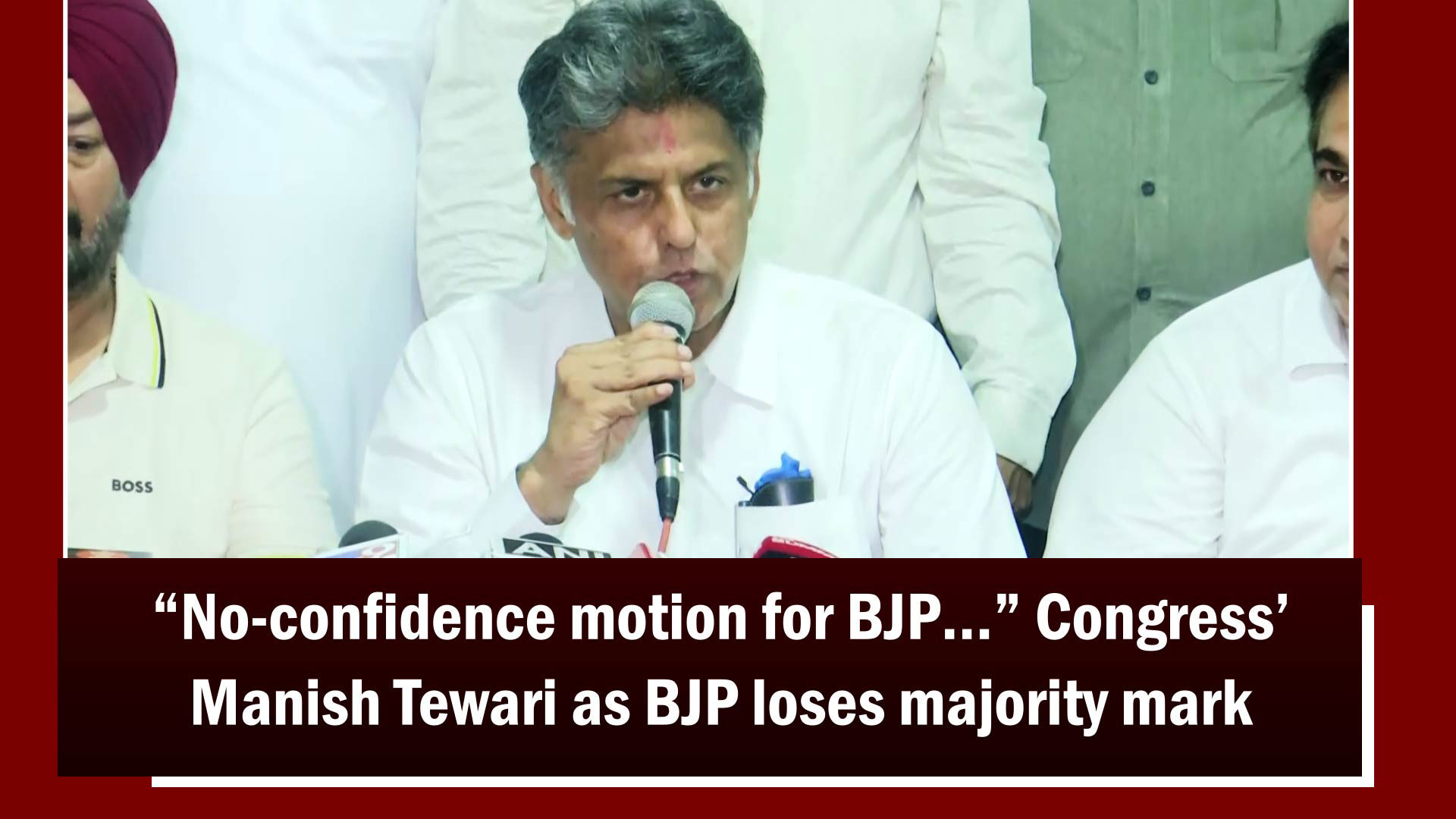“No-confidence motion for BJP…” Congress’ Manish Tewari as BJP loses ... “No-confidence motion for BJP…” Congress’ Manish Tewari as BJP loses ...