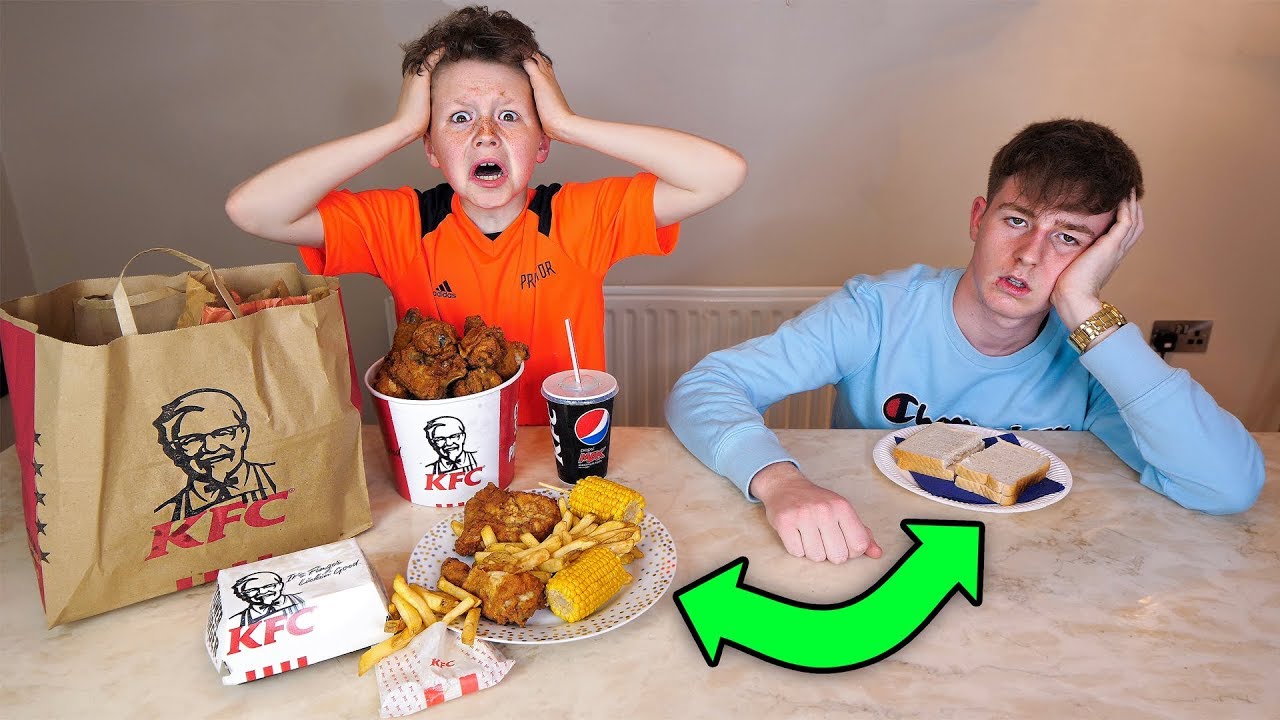 I swapped diets with my 10 year old little brother for 24 hours