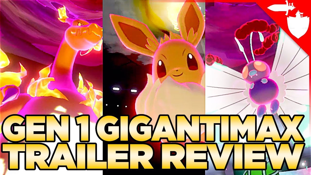 "Gen 1 Gigantimax Trailer Analysis - Fat Pikachu, Charizard, Butterfree ...