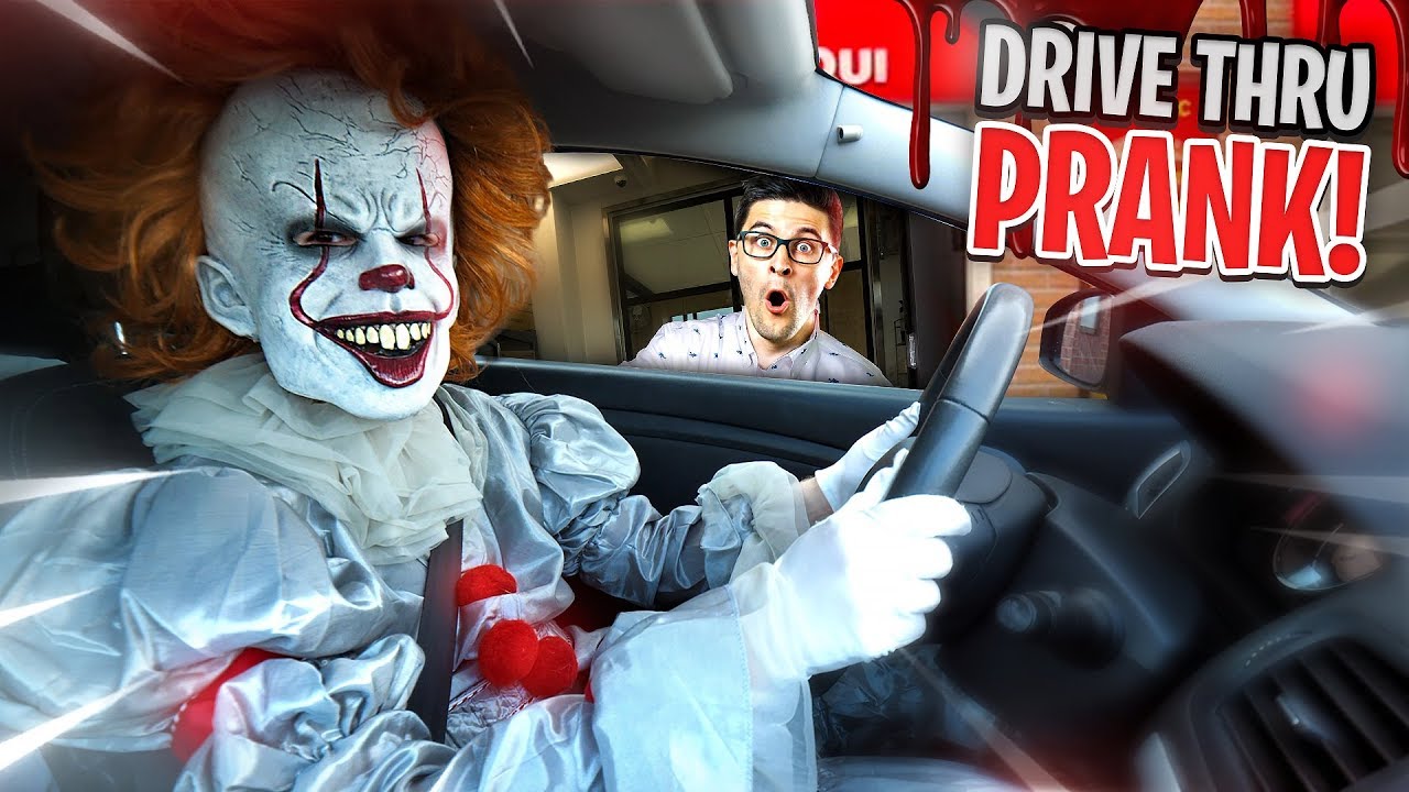 Creepy Clown Drive-Thru Prank Left Everyone Screaming