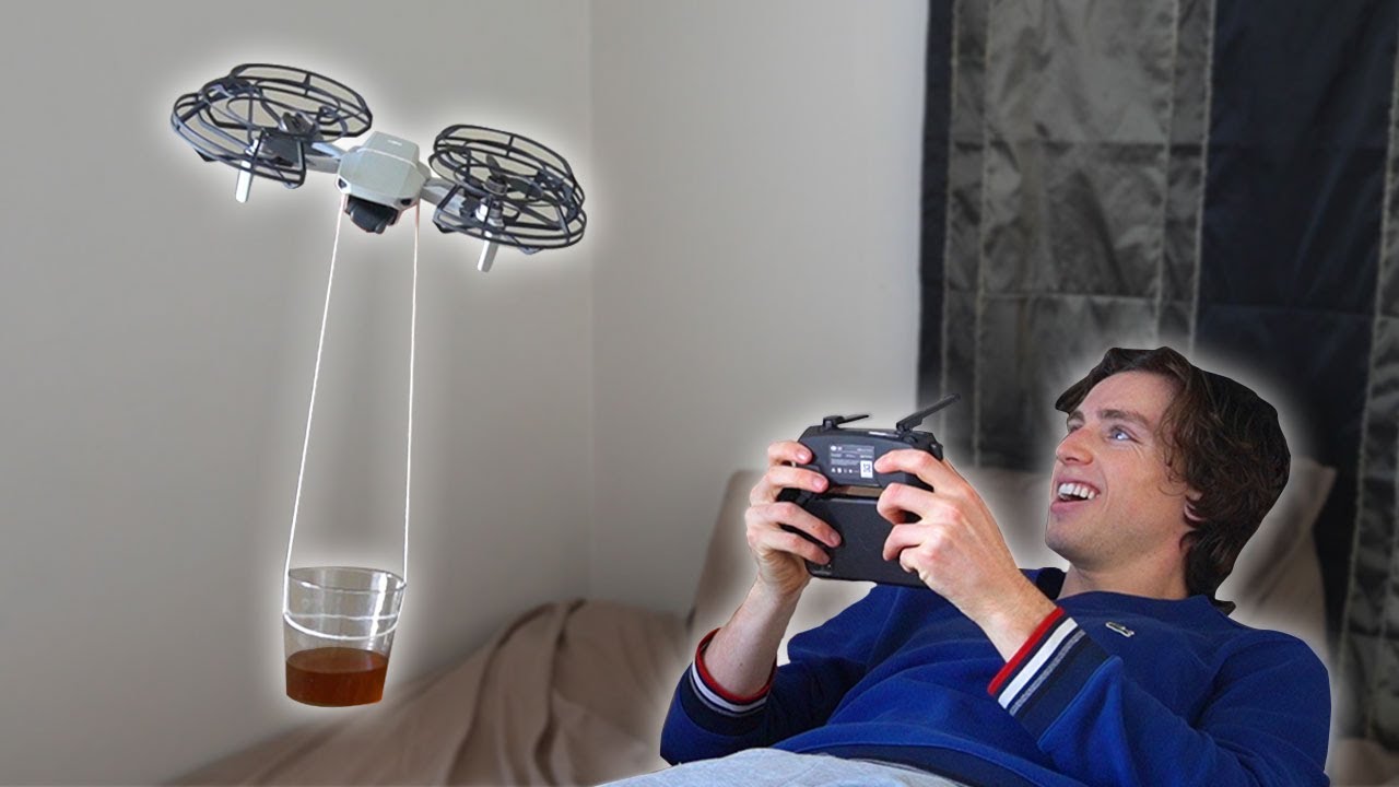 I got my drone to deliver coffee to me