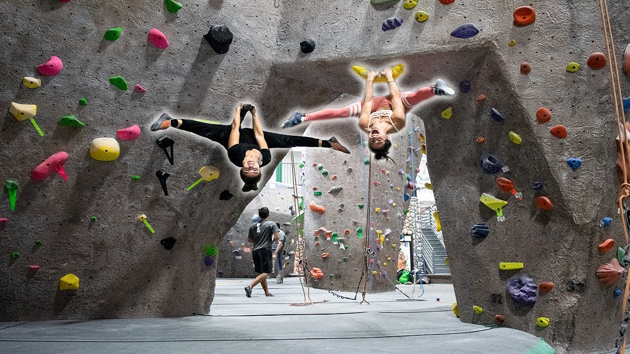 Ninja Warrior rock climbing challenge