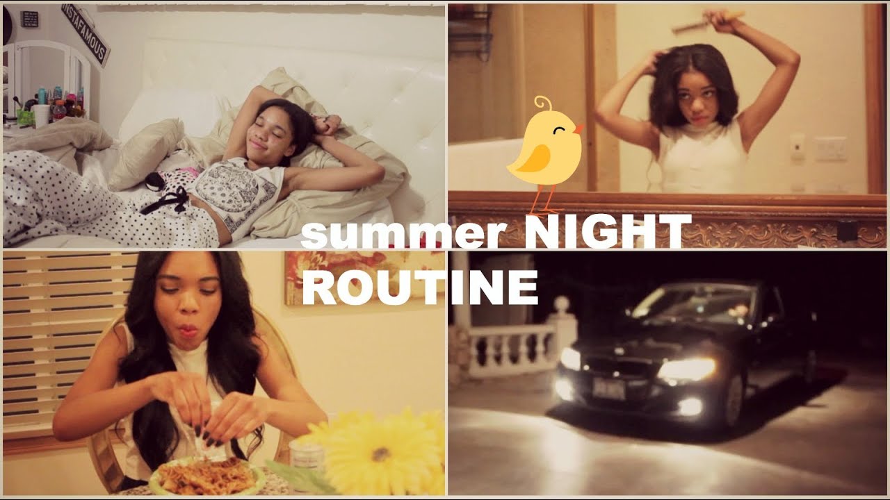 A Relaxing Summer Night Routine