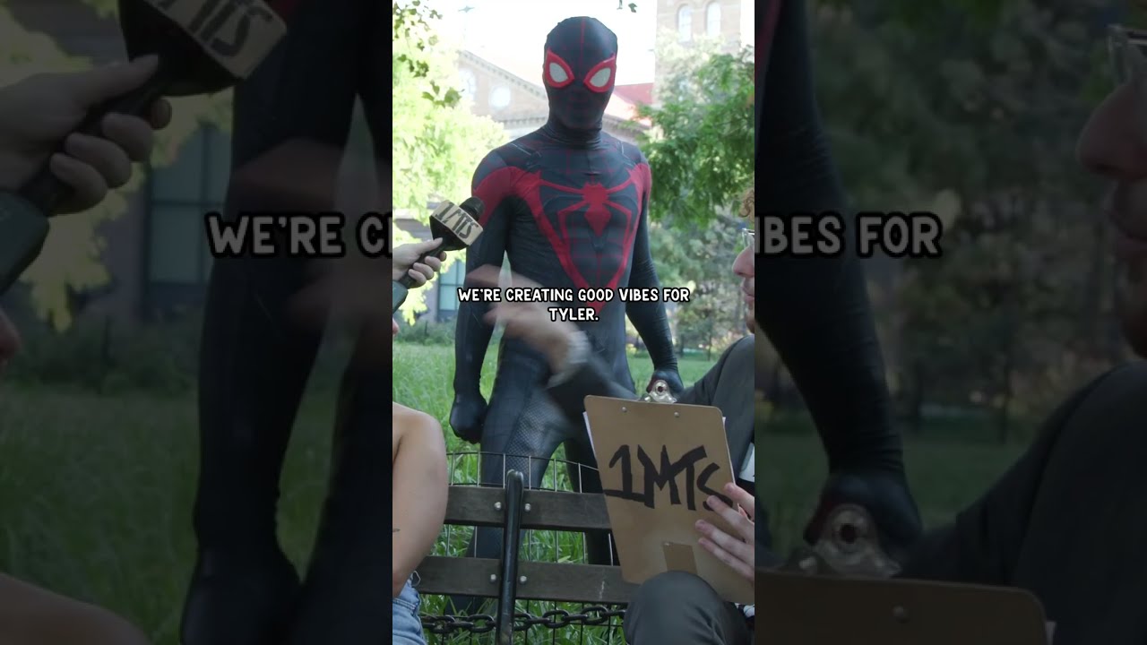 Watch Black Spider-Man discuss positivity and his true intentions
