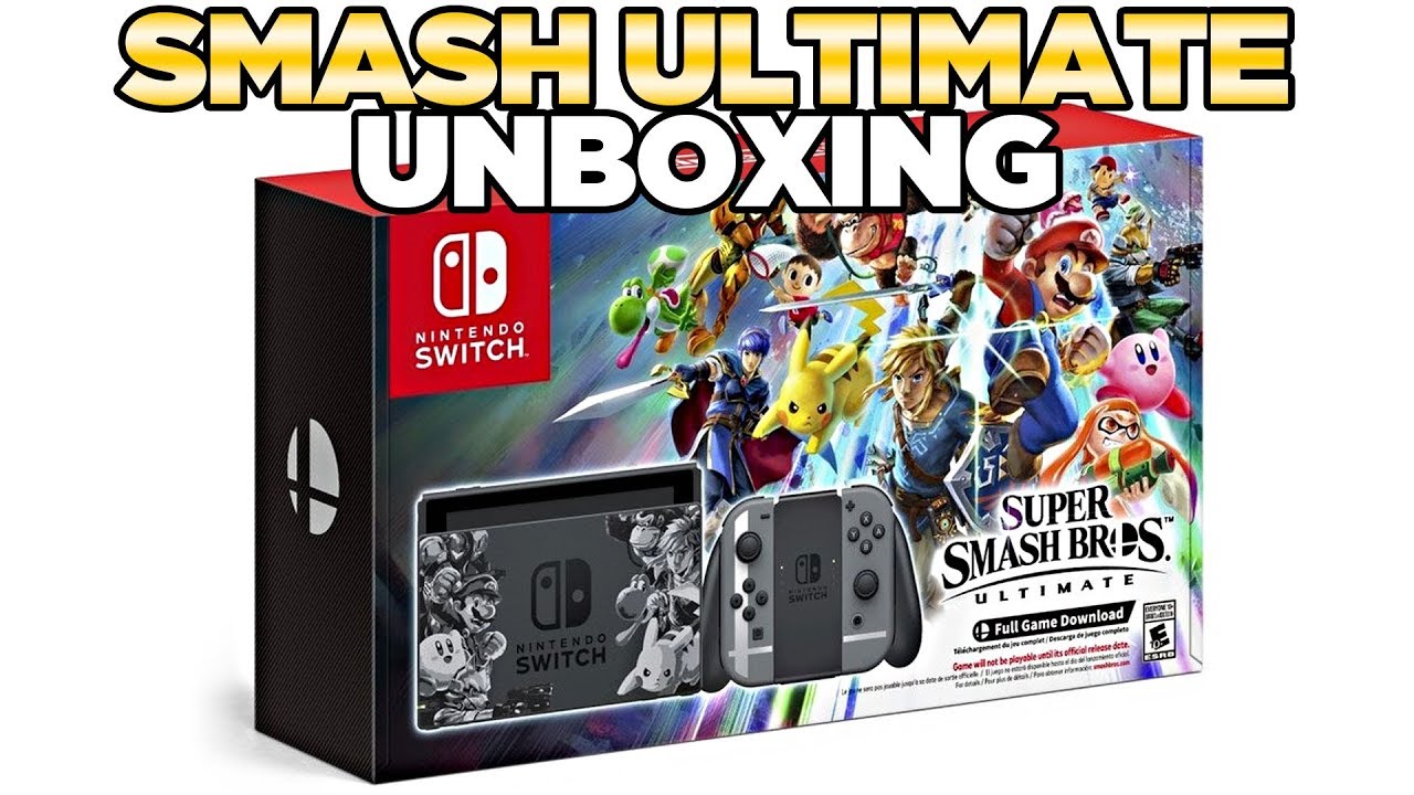 Super Smash Bros Ultimate Switch Unboxing