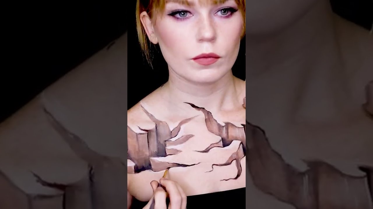 Breaking into Pieces: Emotional Makeup Illusion