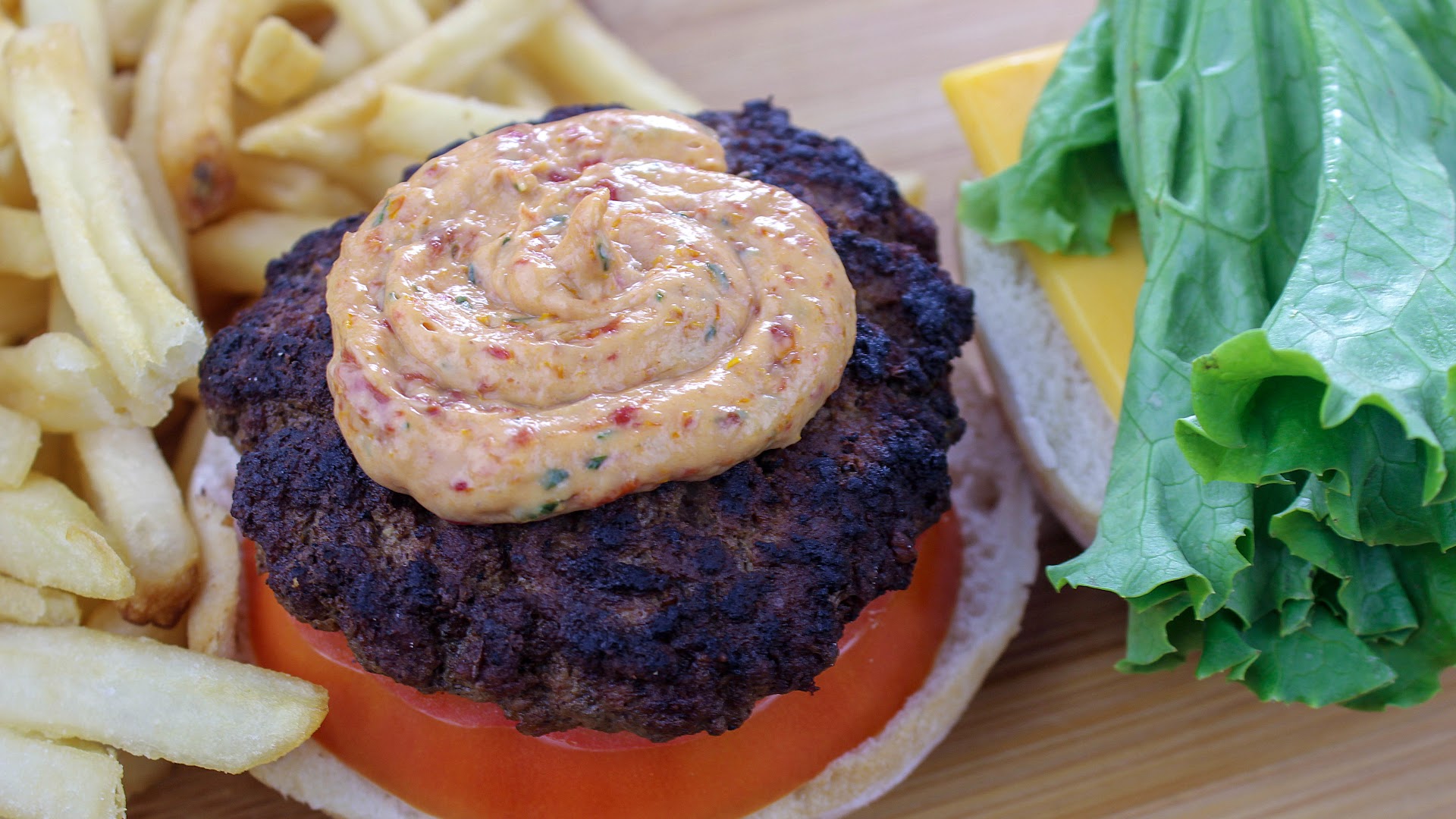 Ketchup and mustard can get boring on a burger - Sun-dried tomato basil ...