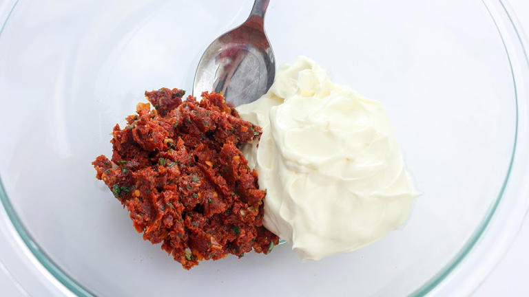 Ketchup and mustard can get boring on a burger - Sun-dried tomato basil ...