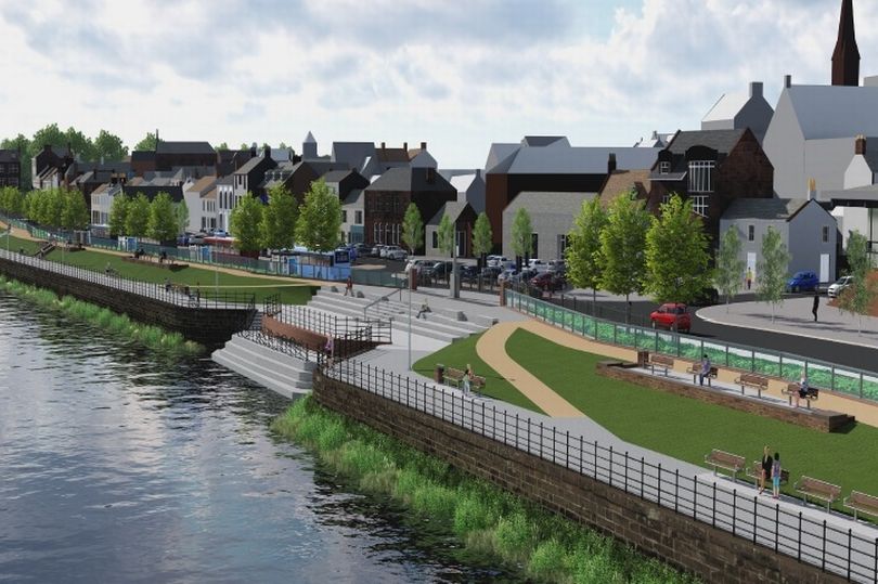 Work on controversial Dumfries Whitesands flood defence scheme could ...