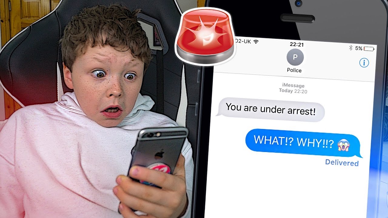 The Fake Police Text Prank on My Little Brother Went Wrong