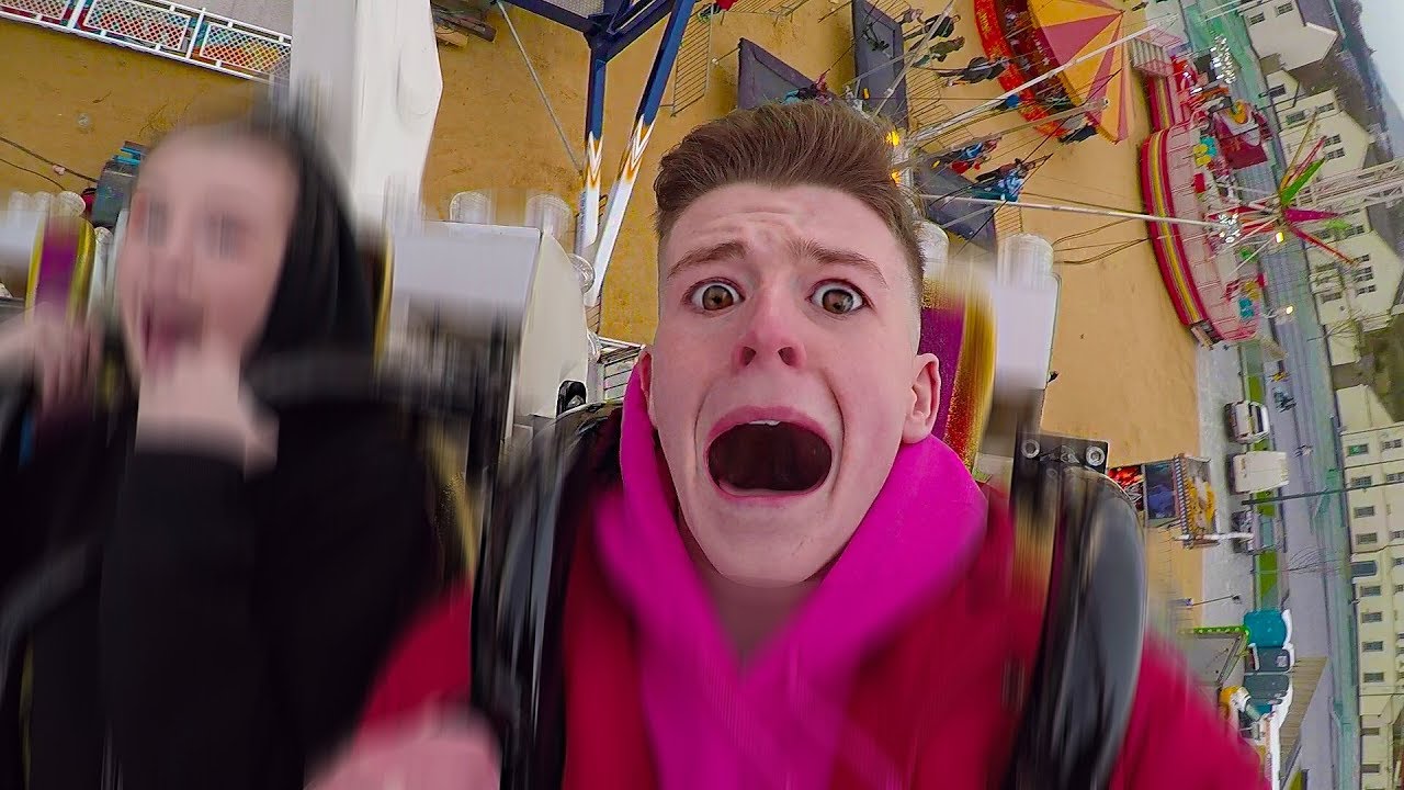 Scary amusement park ride triggers a wild reaction