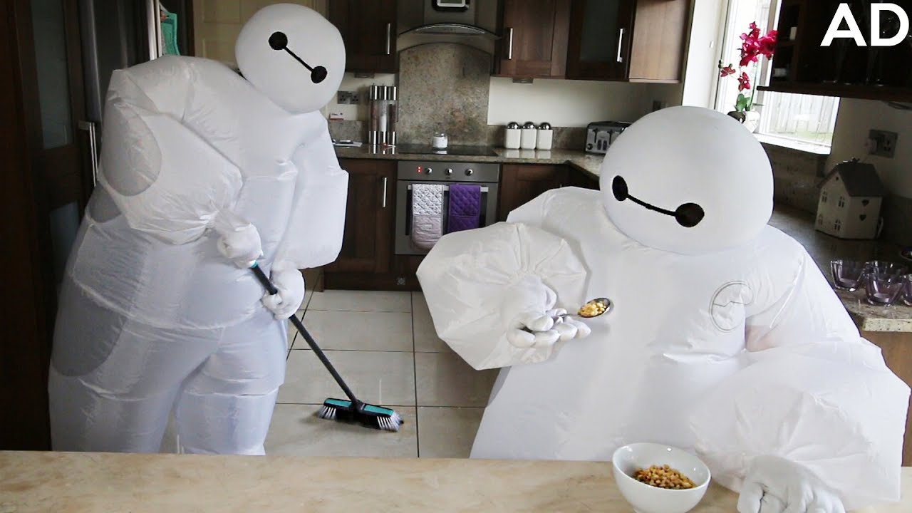 We live as Baymax for a full day in a fun challenge
