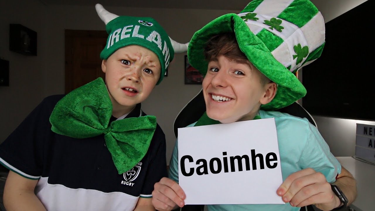 Little brother tries to pronounce tricky Irish names